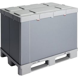 Palettenbox, faltbar, aus PP, Inhalt 675 l, ab 1 Stk kaiserkraft