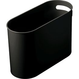 Helit Ovaler Papierkorb, Volumen 22 l, BxHxT 180 x 300 x 450 mm, schwarz, VE 4 Stk