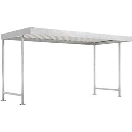 WSM Material&uuml;berdachung Leipzig, Grundeinheit, B 4300 mm, einseitig, HxT 2360 x 2200 mm