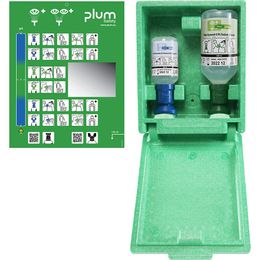 Notfall-Wandbox mit Augensp&uuml;lflaschen, 500 ml 0,9 % NaCl, 200 ml pH-neutral, steril kaiserkraft