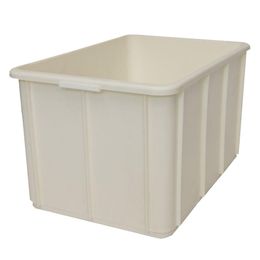 Stapelbeh&auml;lter aus Polypropylen, Volumen 60 l, Au&szlig;enma&szlig;e LxBxH 600 x 400 x 339 mm, natur, ab 10 Stk kaiserkraft