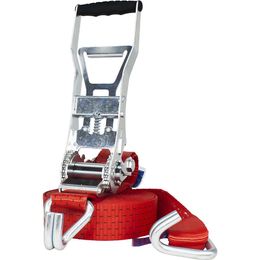 Zurrgurt, mit ERGO-Zug-Ratsche, max. Zugkraft 5000 kg, VE 8 Stk, L&auml;nge 8000 mm kaiserkraft