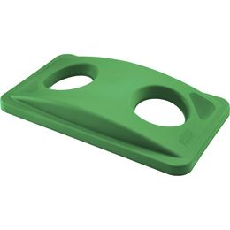 Rubbermaid Deckel SLIM JIM&reg; f&uuml;r 60- und 87-l-Beh&auml;lter, mit Einwurfl&ouml;chern f&uuml;r Flaschen, gr&uuml;n