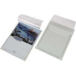 EICHNER Dehnfaltentasche, selbstklebend, Format DIN A4, transparent, VE 10 Stk, ab 2 VE