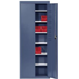 Mauser Magazinschrank, ohne Sichtlagerk&auml;sten, HxBxT 1740 x 680 x 280 mm, einfarbig, brillantblau, ab 3 Stk