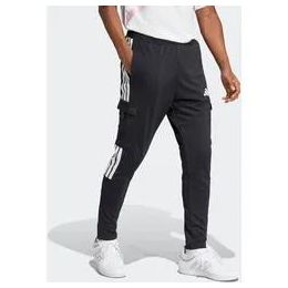 Sporthose Adidas SPORTSWEAR "TIRO", Herren, Gr. M, N-Gr, schwarz-wei&szlig; (schwarz, wei&szlig;, normal, gr.), Obermaterial: 100% Polyester, Hosen Sporthose