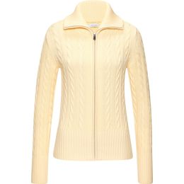 Lascana Damen Strickjacke hellgelb Gr&ouml;&szlig;e 32/34