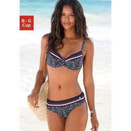 Lascana B&uuml;gel-Bikini-Top 'Minimal' mehrfarbig Gr. 38 Cup B. Mit B&uuml;gel
