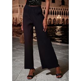Lascana Schlupfhose schwarz Gr. 32/34 f&uuml;r Damen. Nachhaltig.
