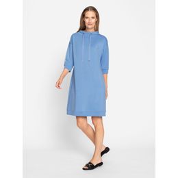 Heine Freizeit Kleid, Blau, Gr. 44, Damen, Strandkleider, Material: Modal, Polyester, Elasthan