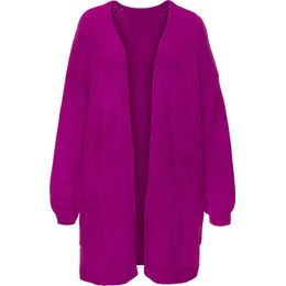 Vivance Damen Longstrickjacke lila Gr&ouml;&szlig;e 1