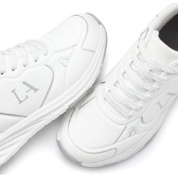 Lascana Damen Sneaker wei&szlig;/silberfarben Gr&ouml;&szlig;e 42