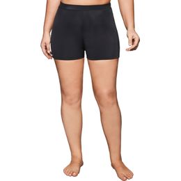 sheego Damen Badeshorts mit Shaping-Effekt schwarz Gr&ouml;&szlig;e 56