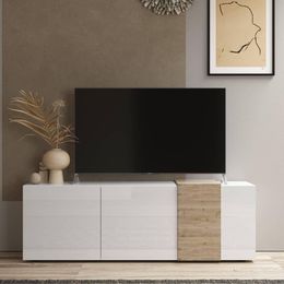 Pharao24.de TV Sideboard TV Board in modernem Design mit T&uuml;ren