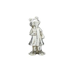 HOME STORY Deko Frosch silber Polyresin (Kunstharz) Ma&szlig;e (cm): B: 18 H: 40 T: 15.5 &raquo; M&ouml;bel Kraft