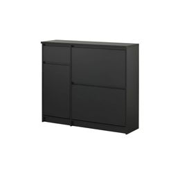 M&ouml;bel Kraft Schuhschrank schwarz Ma&szlig;e (cm): B: 108,9 H: 92,9 T: 31.5 &raquo; M&ouml;bel Kraft