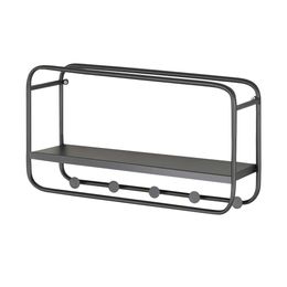 M&ouml;bel Kraft Wandgarderobe schwarz Metall Ma&szlig;e (cm): B: 45 H: 25 T: 15.0 &raquo; M&ouml;bel Kraft