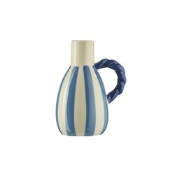 HOME STORY Vase blau Steingut Ma&szlig;e (cm): B: 9 H: 16,5 &raquo; M&ouml;bel Kraft