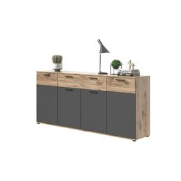 M&ouml;bel Kraft Sideboard grau Ma&szlig;e (cm): B: 200 H: 91 T: 40.0 &raquo; M&ouml;bel Kraft