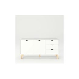 M&ouml;bel Kraft Sideboard wei&szlig; Ma&szlig;e (cm): B: 150 H: 78 &raquo; M&ouml;bel Kraft