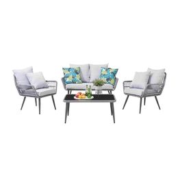 M&ouml;bel Kraft Gartenm&ouml;bel-Set grau Ma&szlig;e (cm): B: 250 H: 108 &raquo; M&ouml;bel Kraft