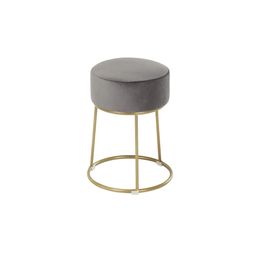 M&ouml;bel Kraft Hocker grau Ma&szlig;e (cm): H: 46 &Oslash;: 30.0 &raquo; M&ouml;bel Kraft