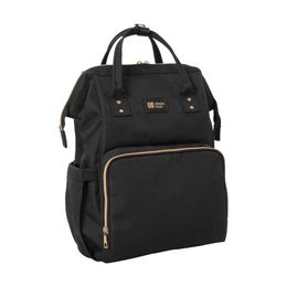 Kikkaboo Wickeltasche Siena, Rucksack, Wickelunterlage, Griffl&auml;nge einstellbar schwarz