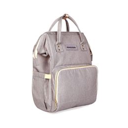 Kikkaboo Wickeltasche Siena, Rucksack, Wickelunterlage, Griffl&auml;nge einstellbar beige