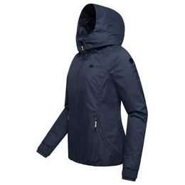 Winterjacke Ragwear "Dizzie Warm", Damen, Gr. XL (42), blau (navy), Obermaterial: 100% Polyester. Innenfutter: 100% Polyester. Wattierung: 100% Polyester, Basic, figurumspielend h&uuml;ftbedeckend, &Auml;rmel ohne &Auml;rmelschlitz Rippb&uuml;ndchen mit Gummizug, Jacken Winterjacke, Wasserdichte Damen Jacke mit Kapuze