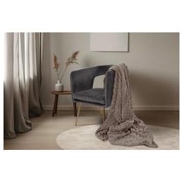 Tagesdecke Kayoom "Decke Spa Essence 125", taupe, B:150cm L:200cm, Polyester, Tagesdecken