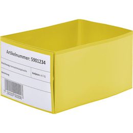 Palettenfu&szlig;banderolen, mit aufgesetzten Taschen, gelb, VE 50 Stk, ab 2 VE kaiserkraft