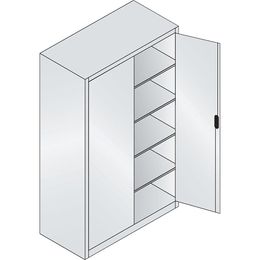 C+P ACURADO Universalschrank, BxT 1200 x 600 mm, schwarzgrau / enzianblau