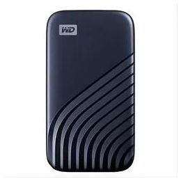 Western Digital SSD-Festplatte "Mobile Festplatte "My Passport SSD" 2 TB", blau, 2000 GB, Schreibgeschwindigkeitmaximal 1000 MB/s Lesegeschwindigkeitmaximal 1050 MB/s, Festplatten
