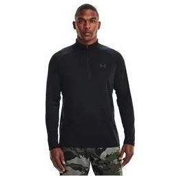 Funktionsshirt Under Armour "TECH 2.0 1/2 ZIP", Herren, Gr. XL, schwarz, Obermaterial: 100% Polyester, normal, ohne Ausschnitt, Shirts Funktionsshirt