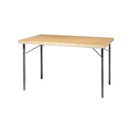 Klapptisch, Gestell Metall, alusilber, BxT 1200 x 800 mm, Holz-Faserplatte kaiserkraft