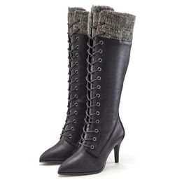 Lascana Stiefel 'Stiefelette, Langer Stiefel' schwarz Gr. 39 f&uuml;r Damen