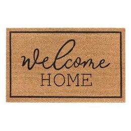 Fu&szlig;matte Hanse Home "Mix Mats Kokos Welcome Home, T&uuml;rmatte", braun, B:75cm H:15mm L:45cm, Kokos, Teppiche, Fu&szlig;matte, Kokos, Schmutzfangmatte, Outdoor, Rutschfest, Innen, Kokosmatte, Flur
