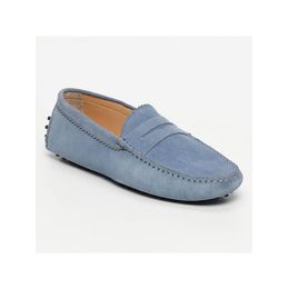 CHARLES & SMITH Leder-Mokassins "Dennis" in Hellblau - 55% | Gr&ouml;&szlig;e 40 | Herren-schuhe-halbschuhe