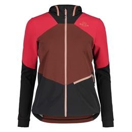 maloja Hybridjacke "MarlingM" in Braun/ Schwarz/ Pink - 58% | Gr&ouml;&szlig;e M | Damen-outdoorjacken
