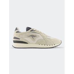 Kangaroos Leder-Sneakers "Coil R3" in Beige - 64% | Gr&ouml;&szlig;e 38 | Damen-sneakers