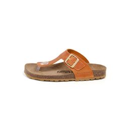billowy Leder-Zehentrenner in Orange - 54% | Gr&ouml;&szlig;e 40 | Damen-sandalen