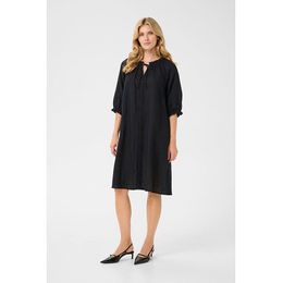 Cream Leinen-Kleid in Schwarz - 60% | Gr&ouml;&szlig;e S/M | Damen-kleider