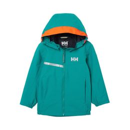 Helly Hansen Regenjacke "Shelter" in T&uuml;rkis - 56% | Gr&ouml;&szlig;e 116 | Kinder-outdoor-jacken