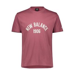 New Balance Shirt "Essentials Varsity" in Pink - 43% | Gr&ouml;&szlig;e M | Herren-plussize