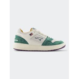 Kangaroos Leder-Sneakers "Hot Shot Lo" in Beige/ Gr&uuml;n - 61% | Gr&ouml;&szlig;e 39 | Damen-sneakers