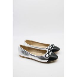 Bellucci Ballerinas in Silber/ Schwarz - 64% | Gr&ouml;&szlig;e 36 | Damen-ballerinas