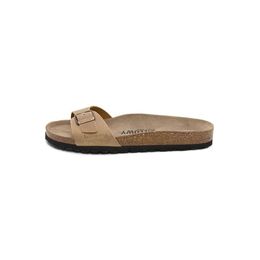 billowy Leder-Pantoletten in Beige - 54% | Gr&ouml;&szlig;e 41 | Herren-hausschuhe