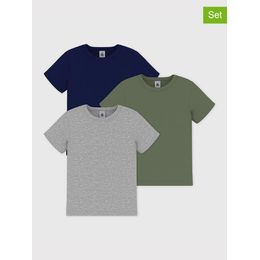 Petit Bateau 3er-Set: Shirt in Bunt - 32% | Gr&ouml;&szlig;e 152 | Kinder-oberteile