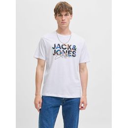 Jack & Jones Jack & Jones Shirt "Jjgeplas" in Wei&szlig; - 43% | Gr&ouml;&szlig;e XL | Herren-plussize