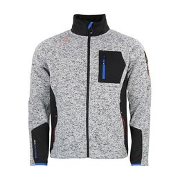 Peak Mountain Fleecejacke "Club" in Grau - 65% | Gr&ouml;&szlig;e XL | Herren-pullover-sport